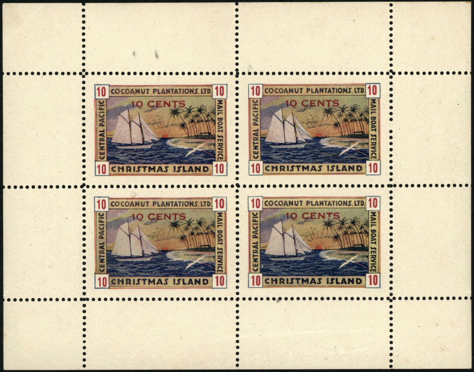The Christmas Island (Pacific) Local Stamps and Postal History