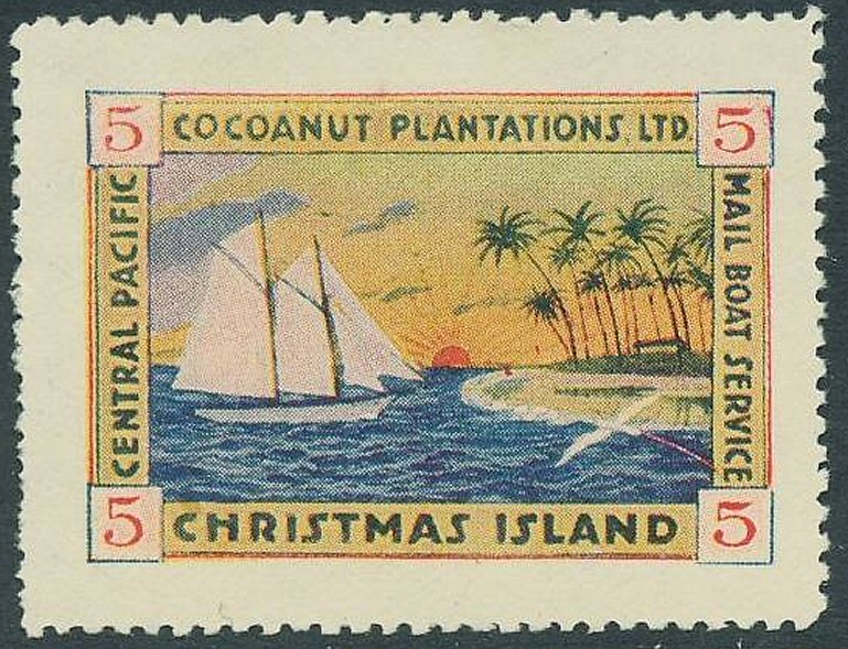 The Christmas Island (Pacific) Local Stamps and Postal History
