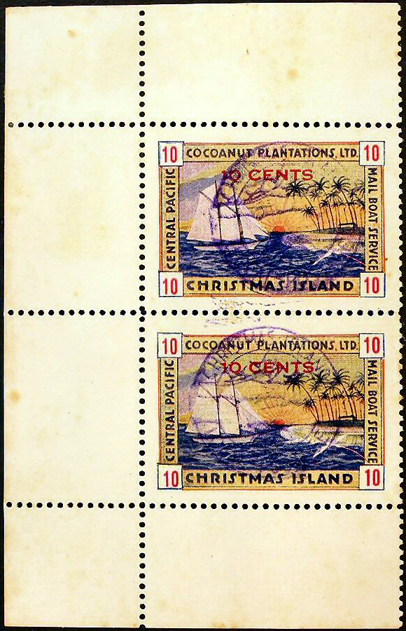 The Christmas Island (Pacific) Local Stamps and Postal History