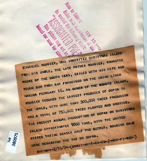 The Christmas Island (Pacific) Local Stamps and Postal History